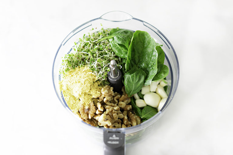 Broccoli Sprout Pesto | Oil-Free! | My Vegetarian Family